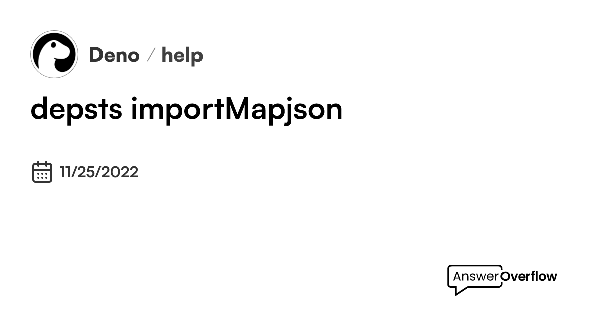 deps.ts & importMap.json - Deno